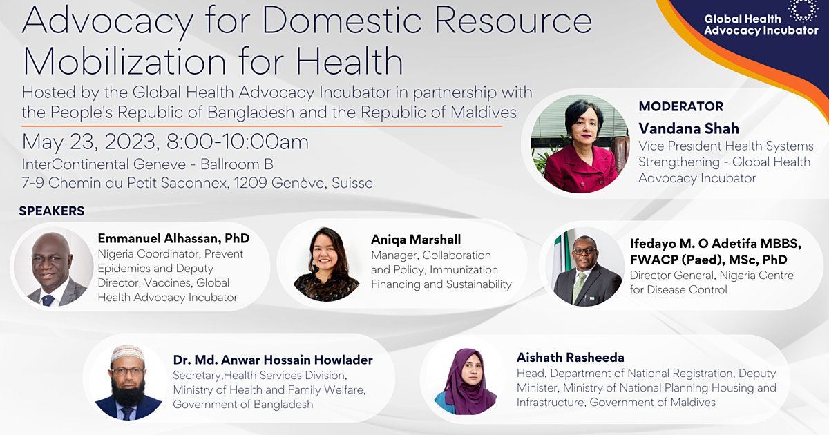 Global Health Advocacy Incubator - Advocacy for Domestic Resource…